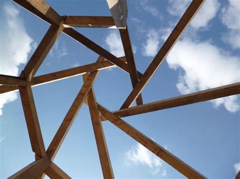 Play Structure And Reciprocal Roof Made With Our Timber Treestation