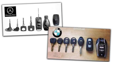 История развития ключа автомобилей Mercedes-Benz BMW