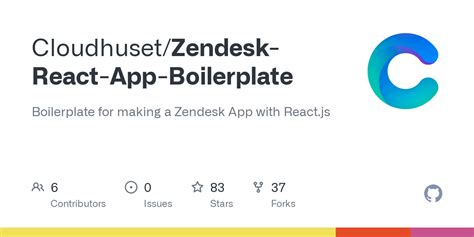 GitHub Cloudhuset Zendesk React App Boilerplate Boilerplate For Making A Zendesk App With