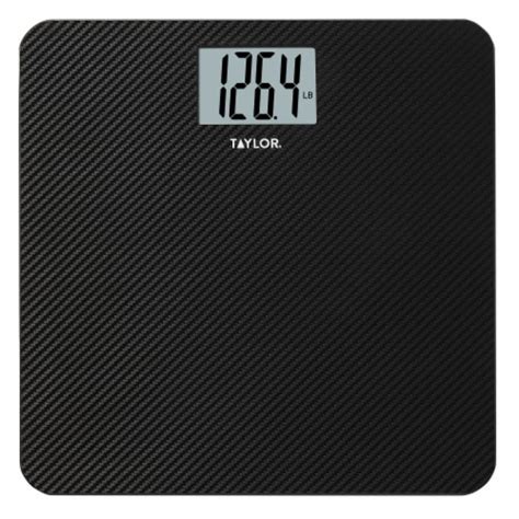 Taylor Bathroom Scale Black 1 Ct Frys Food Stores