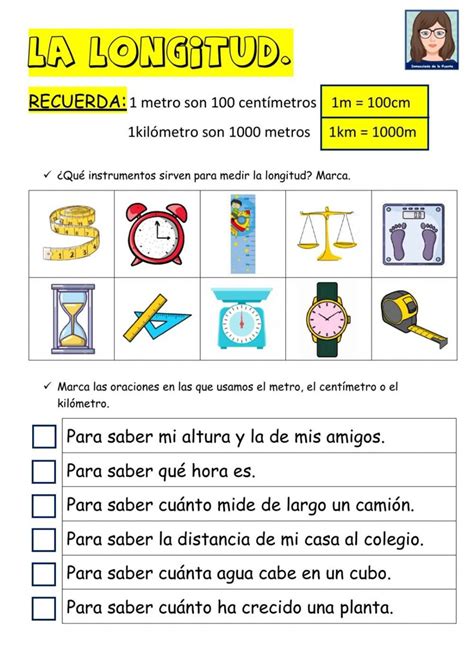 Mate 2º Unidades De Longitud Worksheet Actividades De Medición