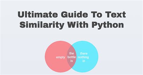Ultimate Guide To Text Similarity With Python