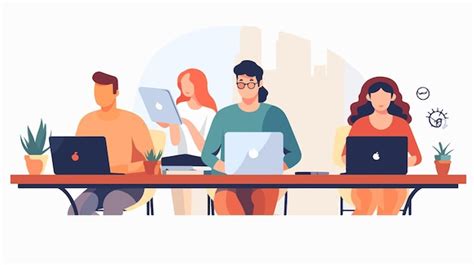 Students Passing Online Test On Computer Elearning Concept Premium Ai