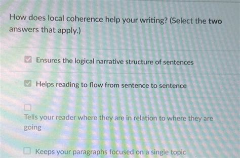 How Does Global Coherence Help Your Writing Ensures