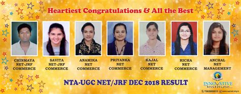 nta ugc net dec 2018 result innovative institute