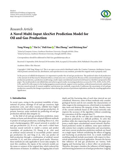 Pdf A Novel Multi Input Alexnet Prediction Model For Oil And Gas