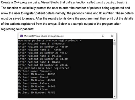 Solved Create A C Program Using Visual Studio That Calls A Chegg