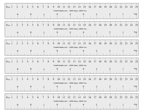 Printable Scale Ruler
