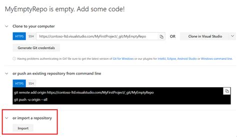 Azure Devops Importing Git Repo From Another Organization Links To