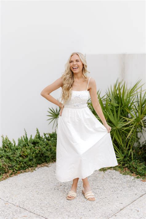 Katalina Dress Whiteblue — Landry Kate