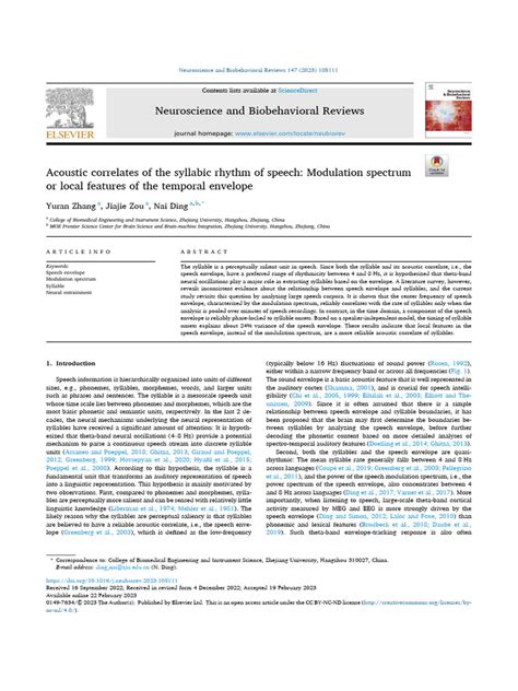 Acoustic Correlates Of The Syllabic Rhythm Of Speech Modulation Spectrum Or Local Features Of