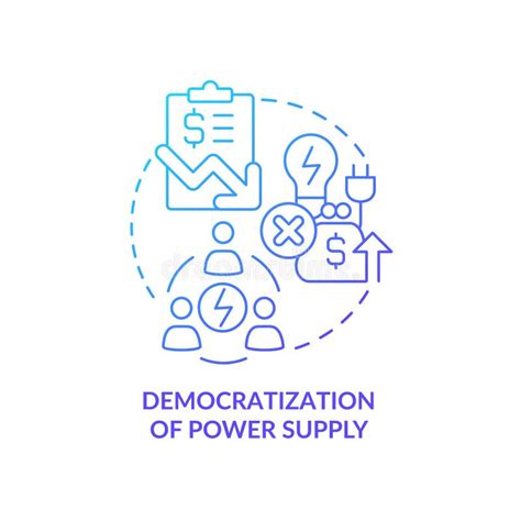 Democratization Blue Gradient Concept Icon Stock Vector Illustration Of Digital Logo 265525575