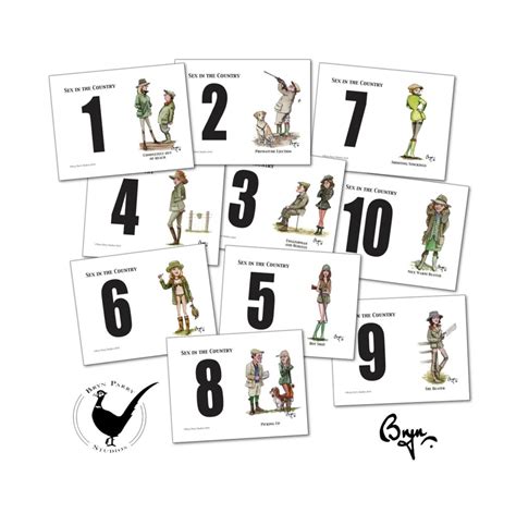 Bryn Parry ‘sex In The Country Shoot Peg Markers Featuring Iconic
