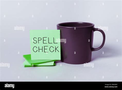 Text Showing Inspiration Spell Check Conceptual Photo To Use A