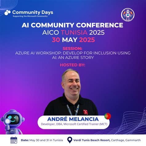 Communitydays Microsoftai Azure Machinelearning Ai Etl Dataanalytics Tunisiatech Mct