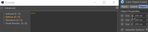 Python Console Manual Cinema 4D SDK 2024 2 0 Documentation