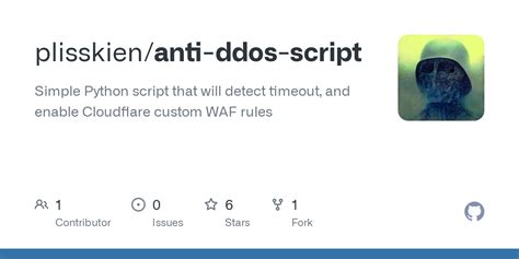 github plisskien anti ddos script simple python script that will detect timeout and enable