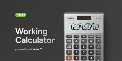 Casio Calculator Almost Fully Functional Variables Advanced Prototyping Figma