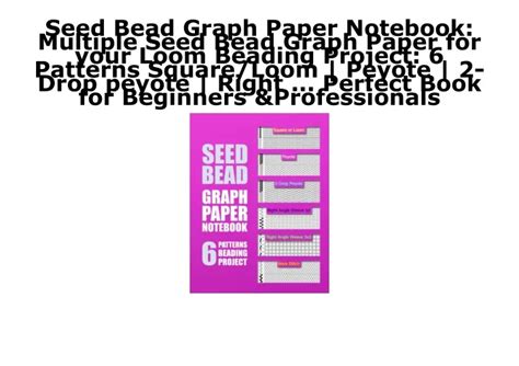 PPT PDF DOWNLOAD EBOOK Seed Bead Graph Paper Notebook Multiple Seed Bead Graph Pa