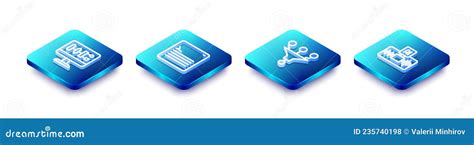 Set Isometric Line Algorithm Web Developer Programming Code Funnel Filter And Artificial