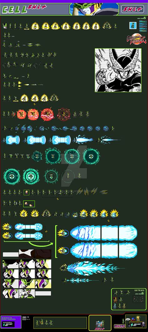perfect cell swl sprite sheet by gaminxarchie on deviantart