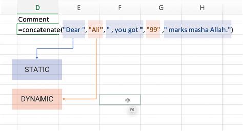 Concatenate Function In Microsoft Excel Ahmed Shareef