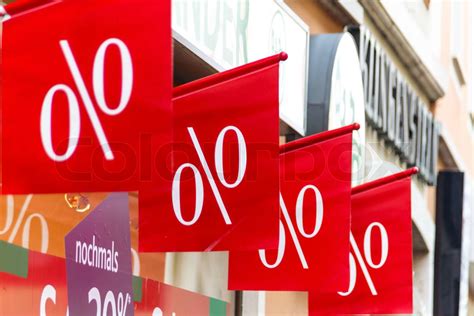Retail Price Reduction Percentage Stock Image Colourbox