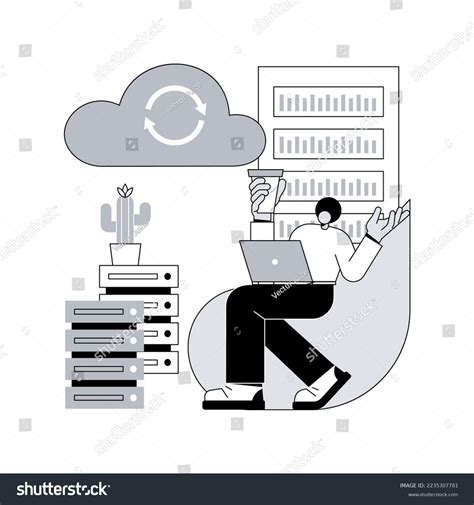 Backup Server Abstract Concept Vector Illustration Stock Vector Royalty Free 2235307781