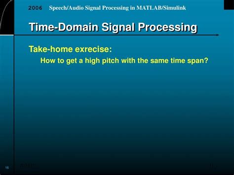 Ppt Speechaudio Signal Processing In Matlabsimulink Powerpoint Presentation Id9472359