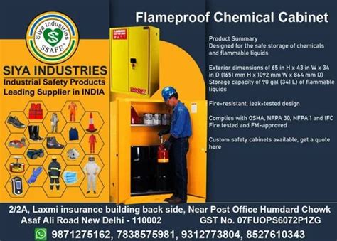 Flame Proof Cabinets India At ₹ 90500 Flammable Safety Cabinets In