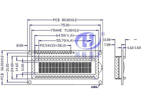 LCD X Character Module White On Blue Tech