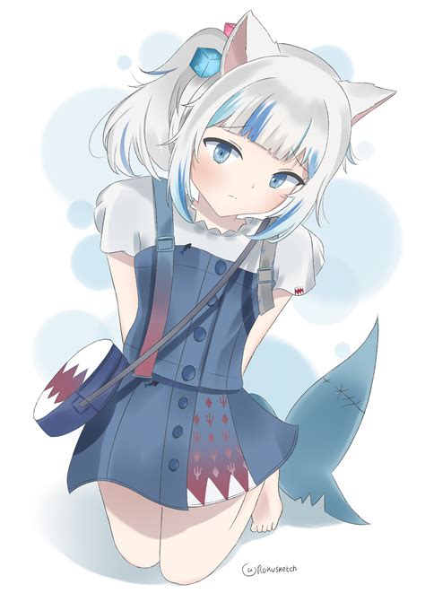 Gawr Gura Gawr Gura Ch Mobile Wallpaper By Rokusketch Zerochan Anime Image Board