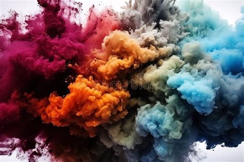 Warm Spectrum Surge Dynamic Smoke Interaction In Red And Orange Ai