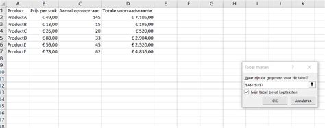 “tabel Maken In Excel Is Kinderspel Met Deze 3 Tips”
