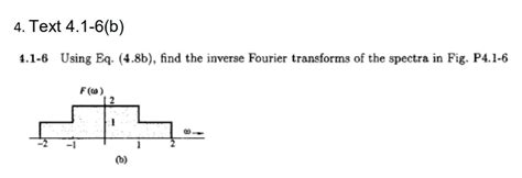 Solved 4 Text 4 1 6 B 1 1 6 Using Eq 4 8b Find The