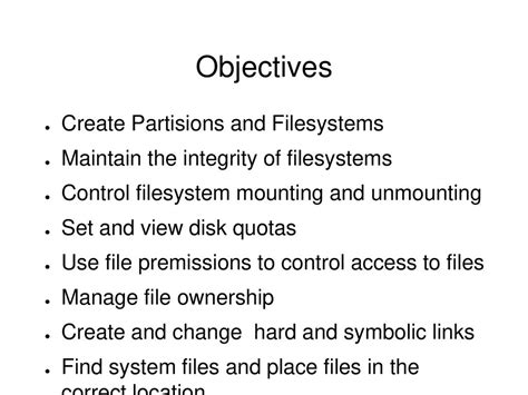 Devices Linux Filesystemsand The Filesystem Hirarchy Standard Ppt