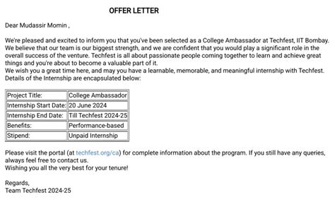 Muddassir Momin On Linkedin Techfestiitbombay Campusambassador