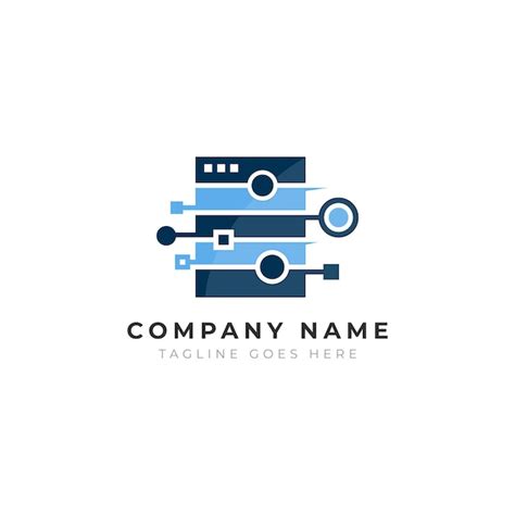 Premium Vector Data Server Logo Template