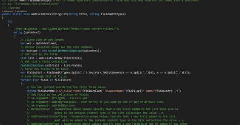 Sharepoint Client Side Object Modelcsom Managed Add Fields To An Existing List