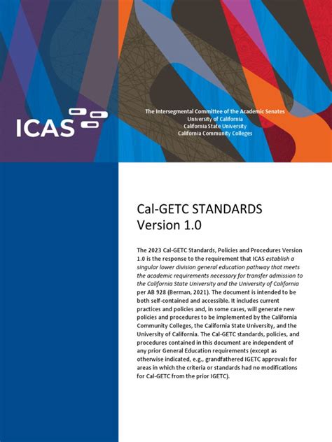 Cal Getc Standards 10 2023 052223 Pdf