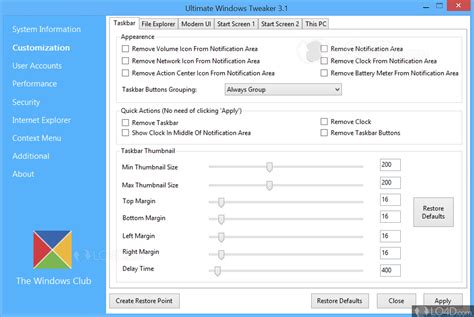 Ultimate Windows Tweaker Download