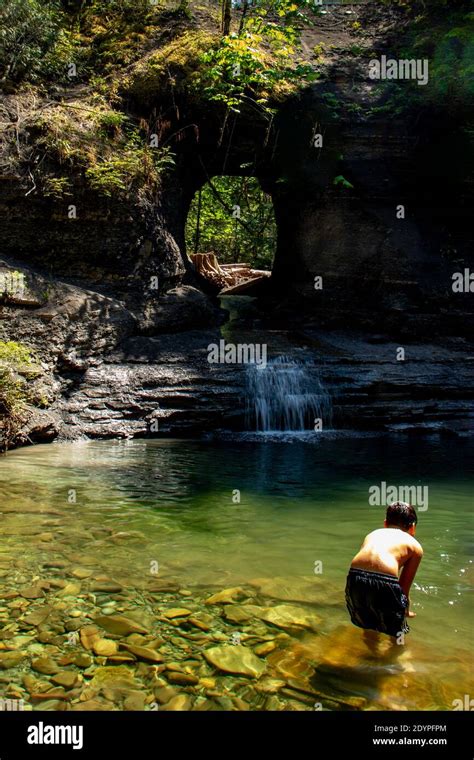 Pond And Waterfall Next Tot He Hole In The Wall Port Alberni