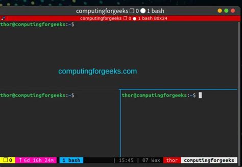 Proper Way To Customize Tmux On Linux And Macos Computingforgeeks