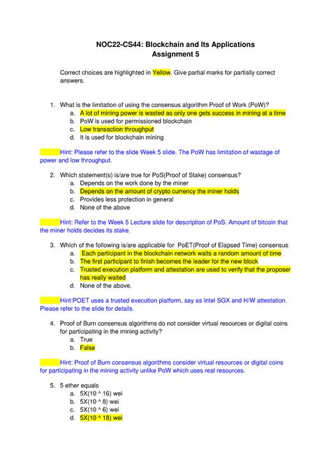assignment 5 solution noc22 cs44 blockchain and its applications