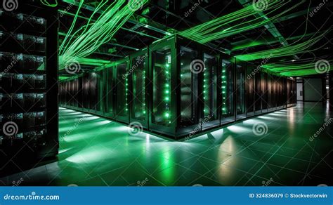 Power Data Center Light Royalty Free Illustration 324836079