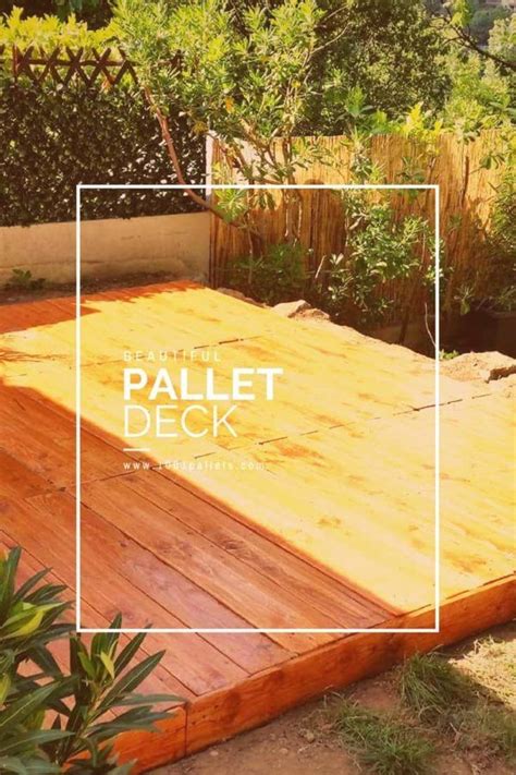 Beautiful Pallet Deck • 1001 Pallets Pallet Decking Pallet Outdoor