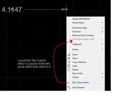 Custom Menu In Default Contextmenu Group Autodesk Community