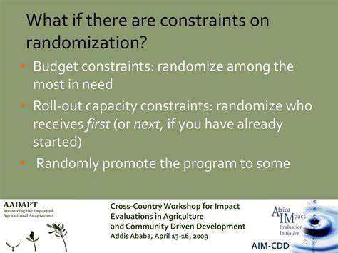 Using Randomized Evaluations To Improve Policy Ppt Download