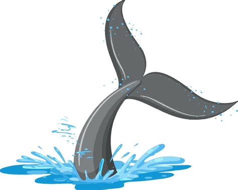 Tail Of Whale In The Water 13173703 Vector Art At Vecteezy