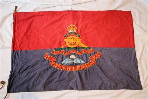 Ww2 British Airborne 158th Parachute Field Artillery Flag Rare